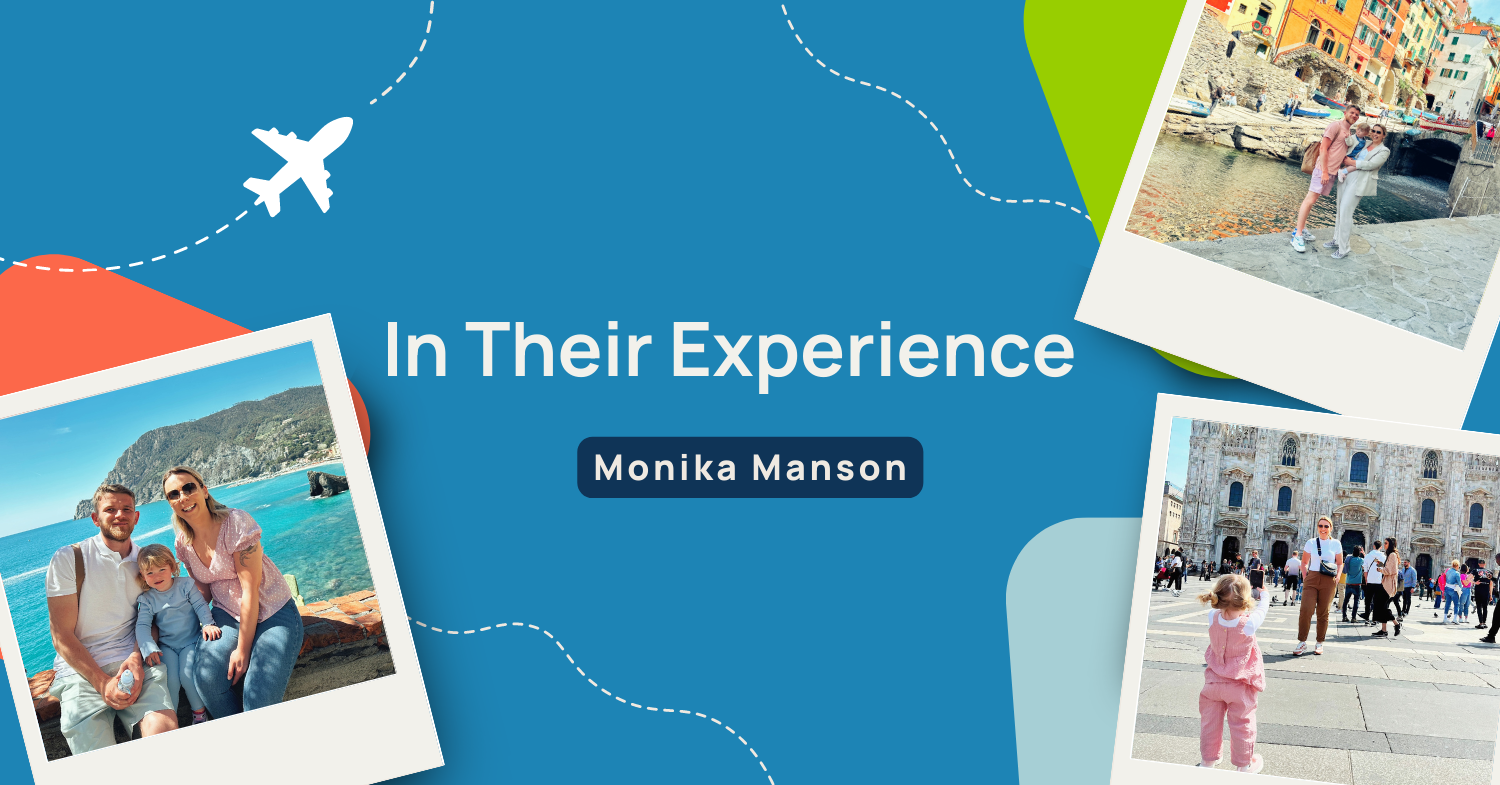 Monika Manson on a road trip to Italy with her 2 year old